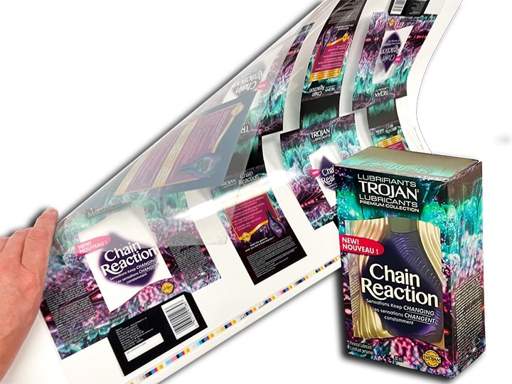 4 Color Process Printing Printex Transparent Packaging
